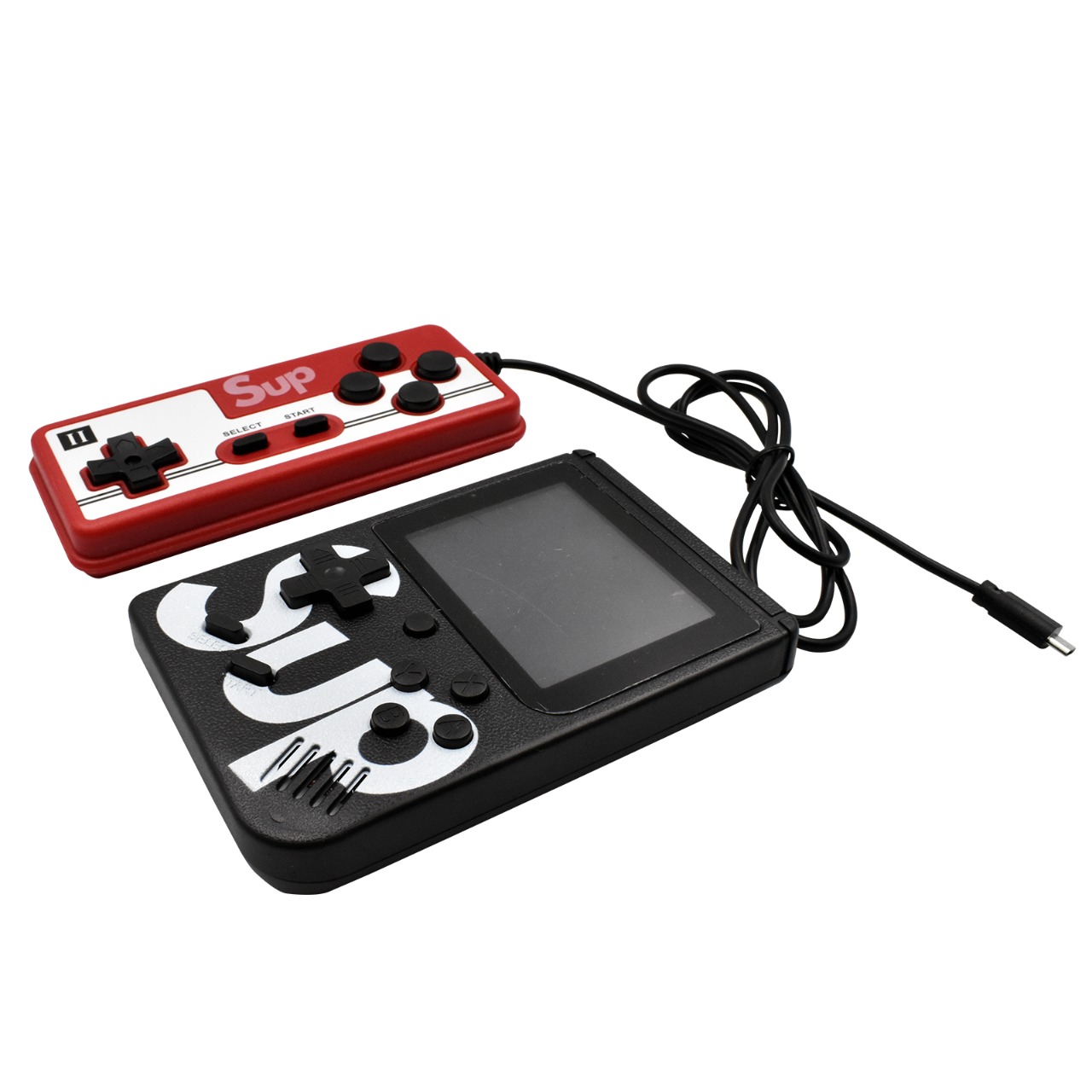 Mini Consola retro SUP 400 juegos+ Mando Adicional 2 jugadores Rojo ...